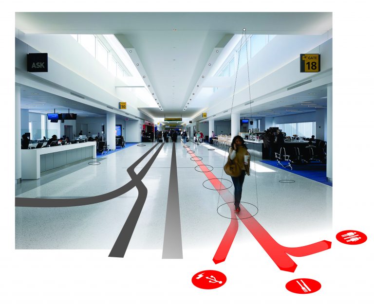 Gensler airport-WAYFINDING v2 | Sensing Places